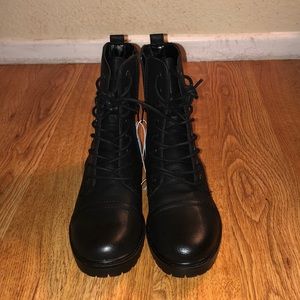 Universal Thread | Shoes | Faux Leather Boot Universal Thread Black ...